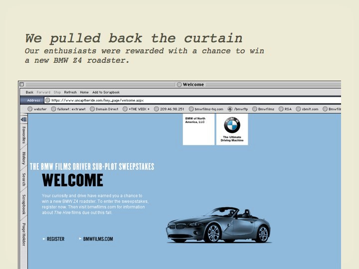 BMW Films – Russ Stark